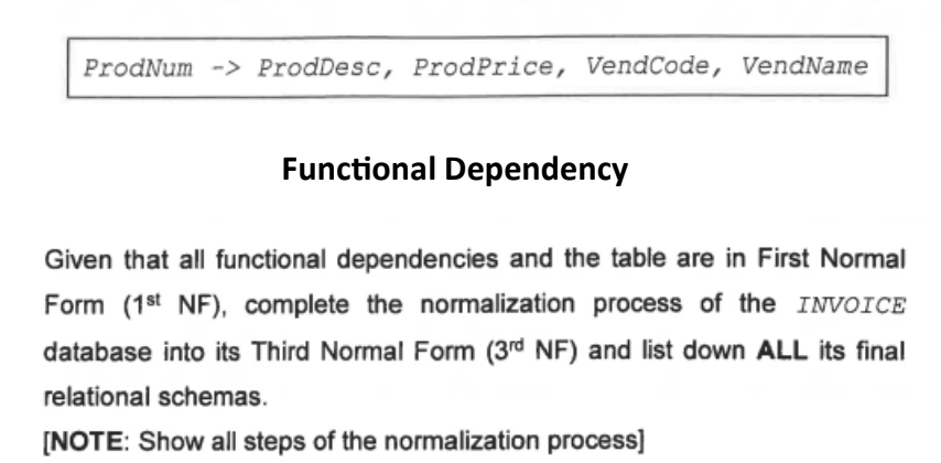 Solved Given that all functional dependencies and the table | Chegg.com