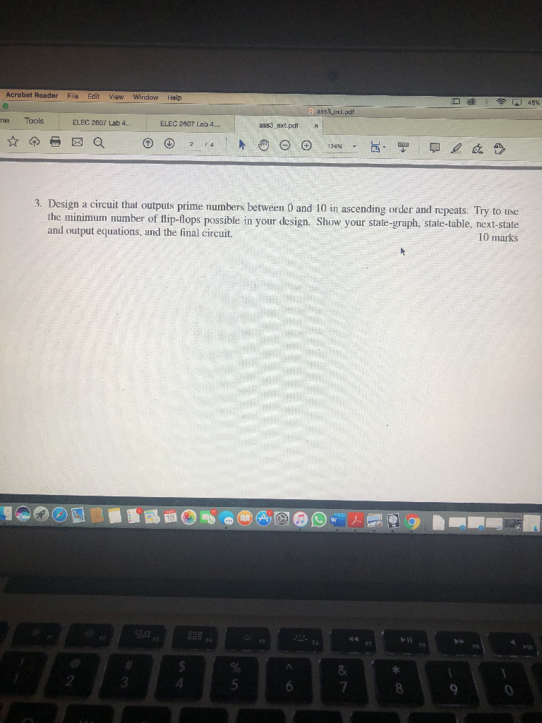 Solved Acrobat Reader File Edit View Window Help 45% Ba593 | Chegg.com