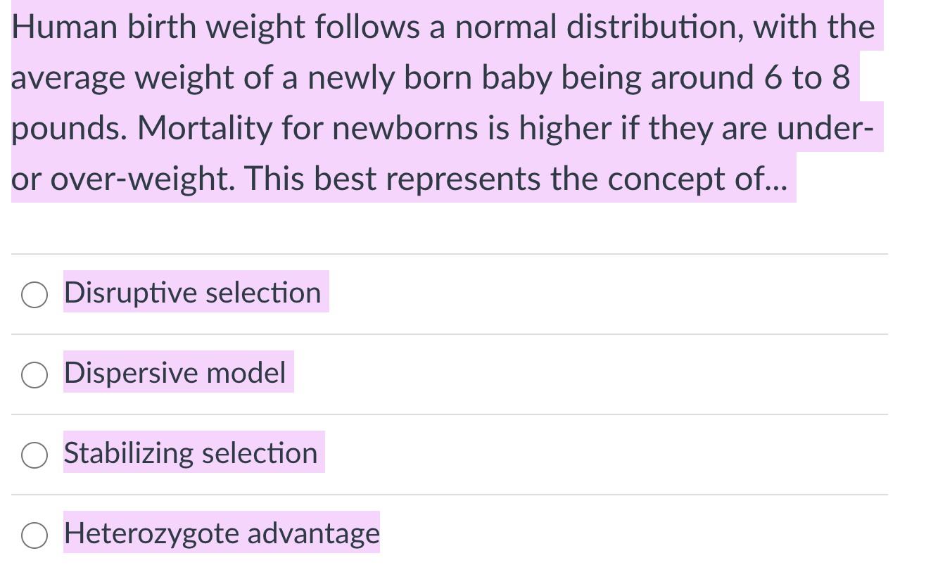 Solved Human birth weight follows a normal distribution, | Chegg.com