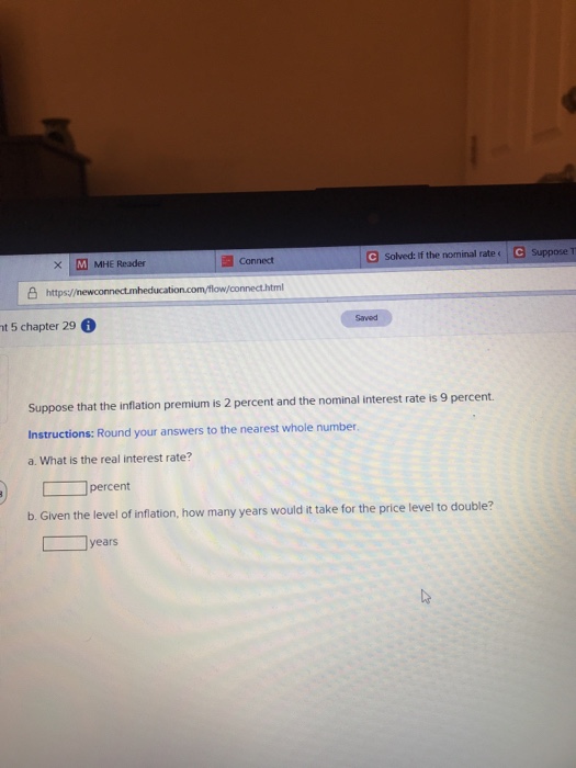 Solved × M MHE Reader Connedt Solved: If the nominal rate C | Chegg.com