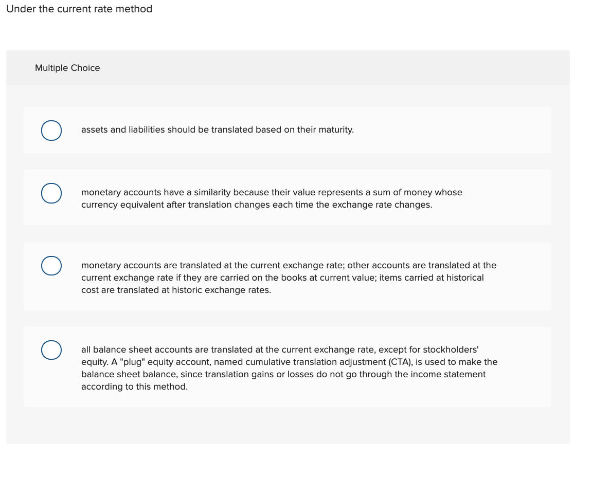 Solved When determining the functional currency, Multiple | Chegg.com