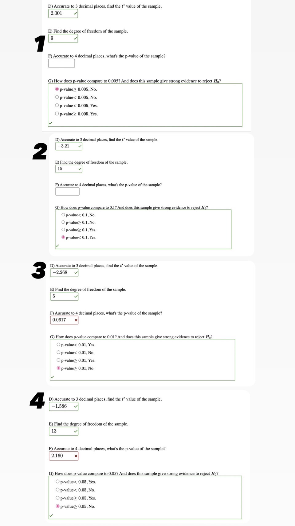 Solved I don't know how to find p-value on my calculator. | Chegg.com