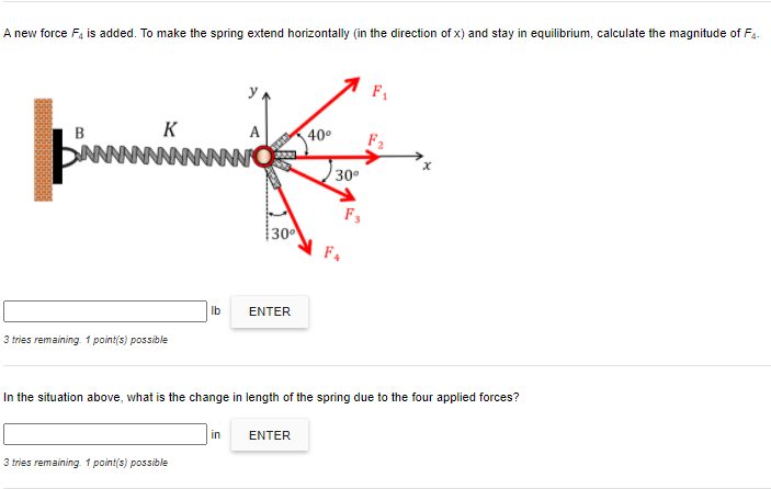 Solved The hook and spring assembly shown in the figure are | Chegg.com