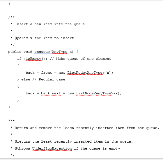 Solved Question 1 (50 points) Converting regular queue to | Chegg.com