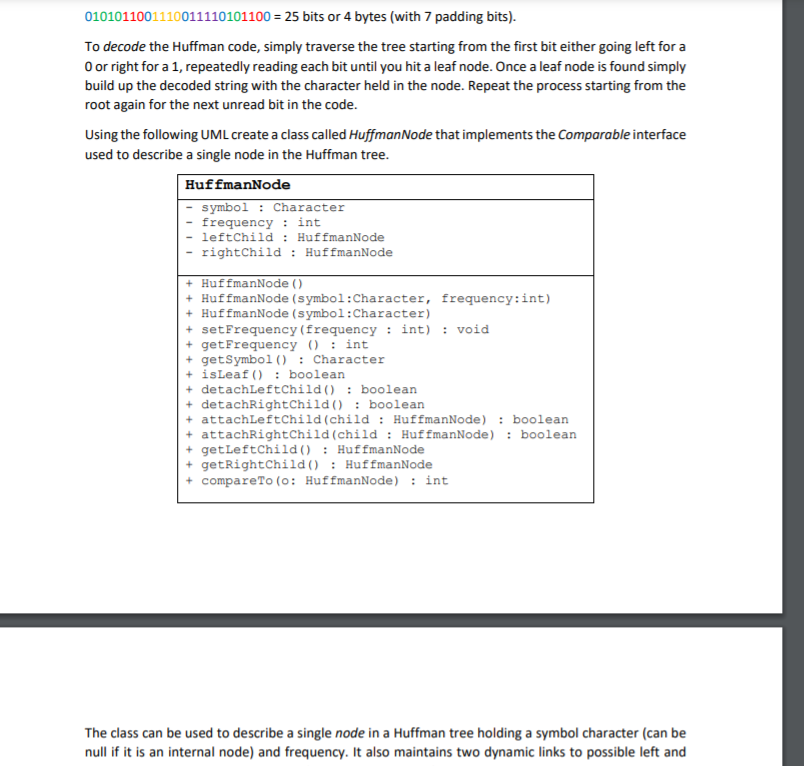 Solved Question 2- Huffman encoding (25 marks); Recommended | Chegg.com