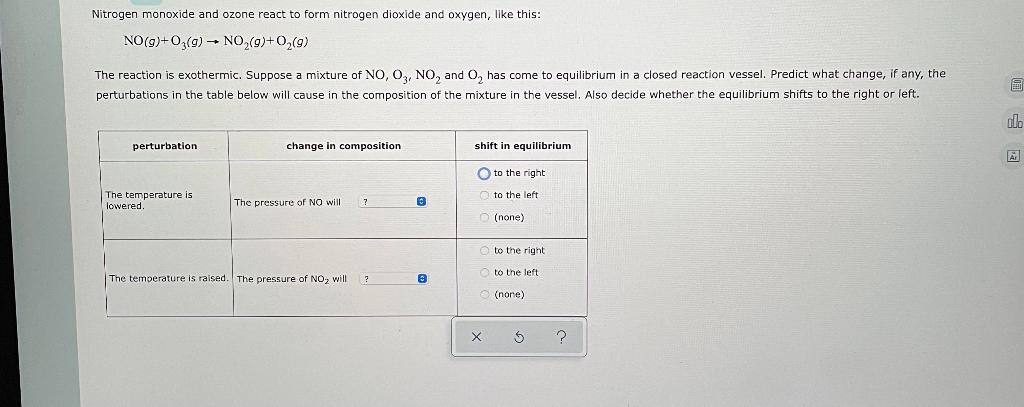 Solved Nitrogen monoxide and ozone react to form nitrogen | Chegg.com