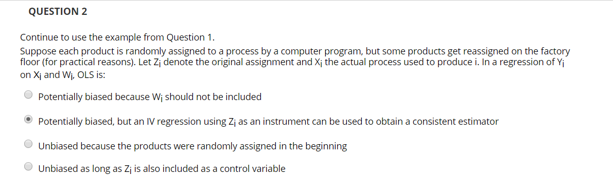 Solved QUESTION 2 Continue to use the example from Question | Chegg.com