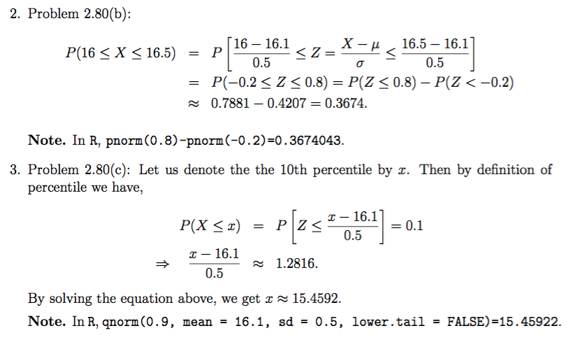 4 The normal distribution. For the normal | Chegg.com