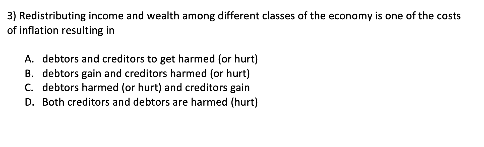 Solved 3) Redistributing income and wealth among different | Chegg.com
