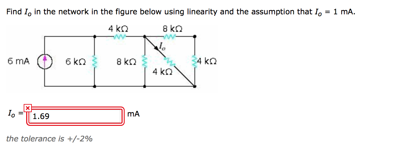 Solved Find I, in the network in the figure below using | Chegg.com