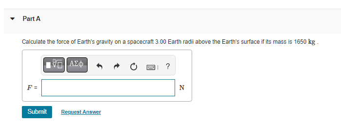 Solved Calculate the force of Earth's gravity on a | Chegg.com