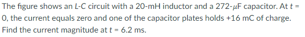 Solved The solution is NOT i=q(omega)*sin(omega*t). I will | Chegg.com