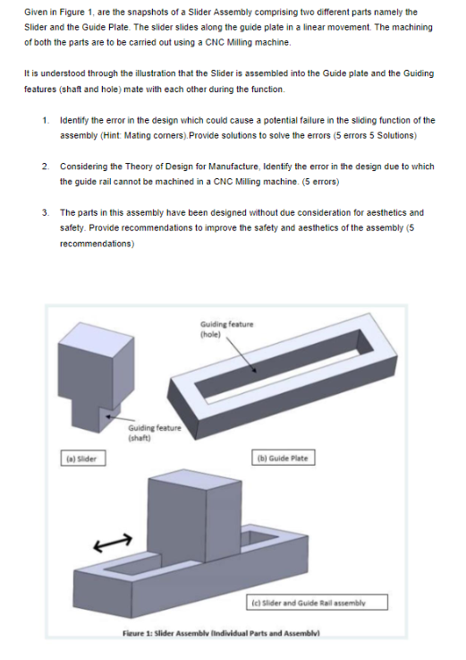 Solved Given in Figure 1, are the snapshots of a Slider | Chegg.com