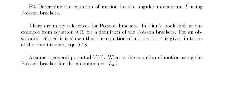 Solved P4 Determine the equation of motion for the angular | Chegg.com
