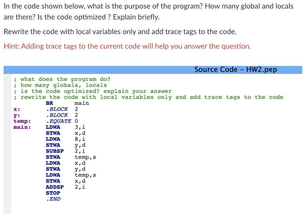 In the code shown below, what is the purpose of the | Chegg.com
