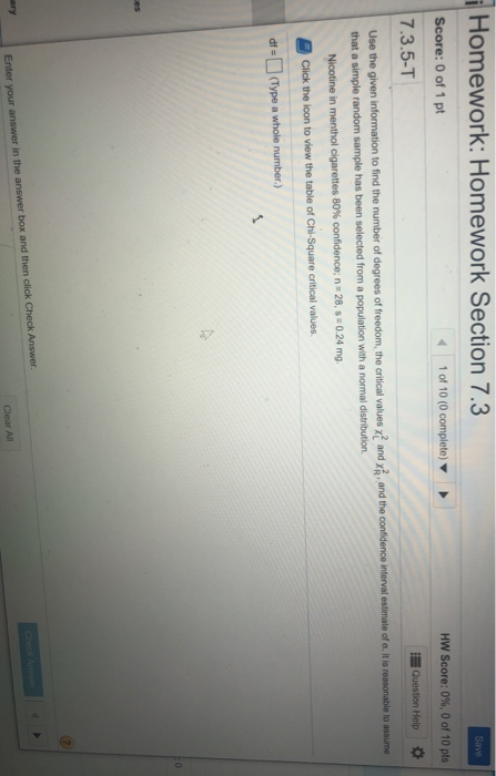 Solved Homework Homework Section 7 3 Score 0 Of 1 Pt