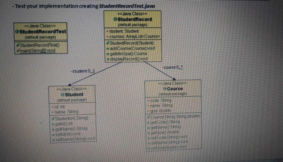 Solved Develop a Student Record program to maintain students | Chegg.com