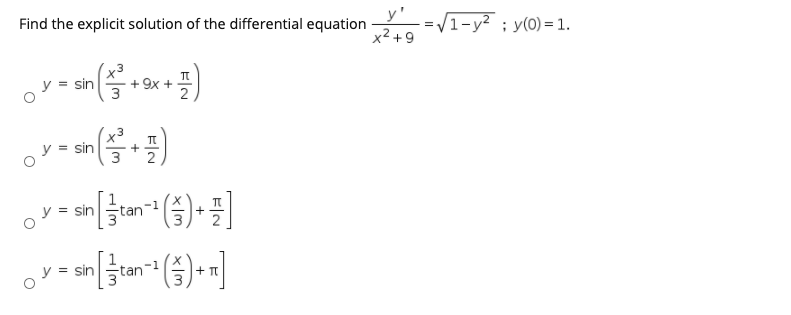 Solved Find the explicit solution of the differential | Chegg.com