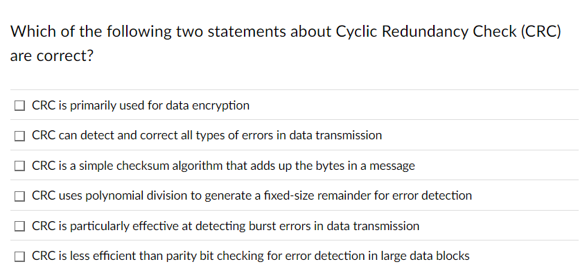 Solved Which of the following two statements about Cyclic | Chegg.com