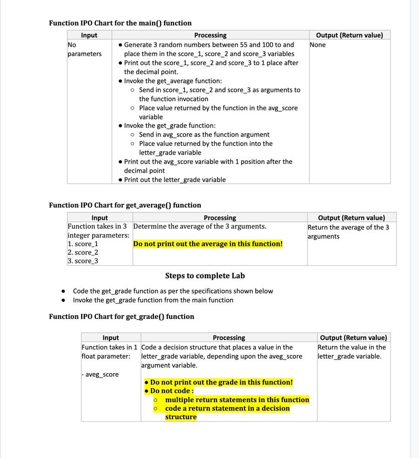 Solved I need help with this Python program. follow all | Chegg.com