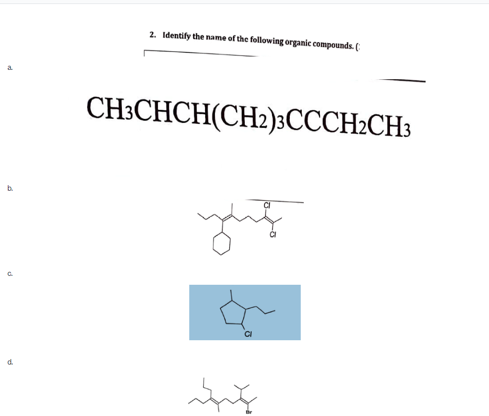 Solved CH3CHCH(CH2)3CCCH2CH3 | Chegg.com
