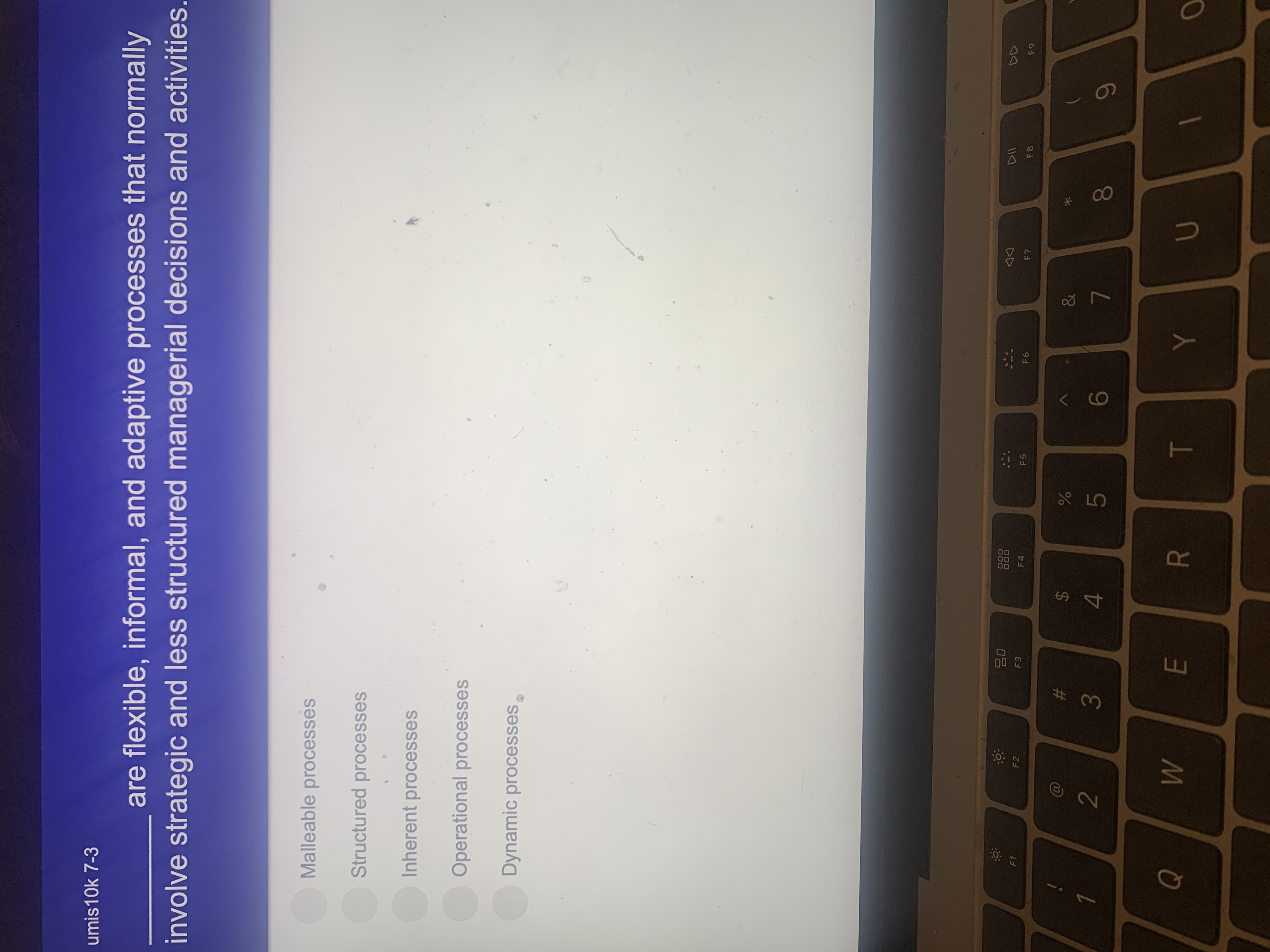 Solved umis10k 7-3are flexible, informal, and adaptive | Chegg.com
