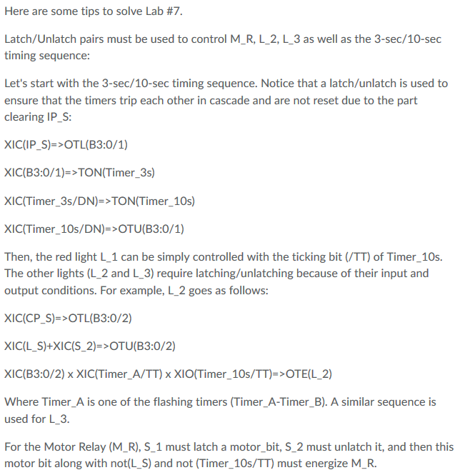 Solved Program in RSLogix Micro or use similar symbols on | Chegg.com