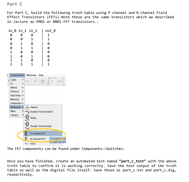 Solved For Part C, build the following truth table using P | Chegg.com