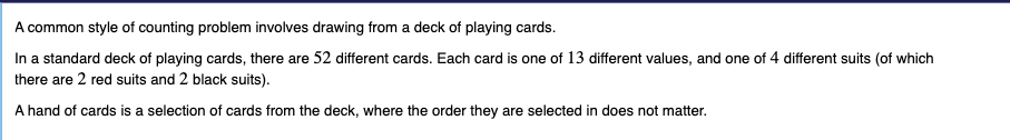 Solved A common style of counting problem involves drawing | Chegg.com