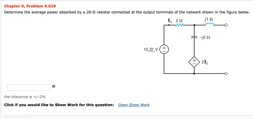 Solved Chapter 9, Problem 9.018 Find the average power | Chegg.com