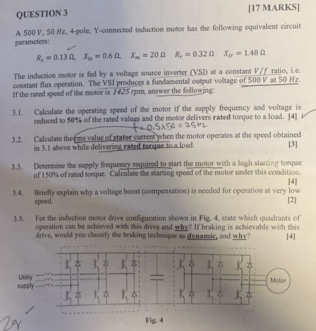 Solved Kindly help me ﻿solve this Induction Motor Drives | Chegg.com