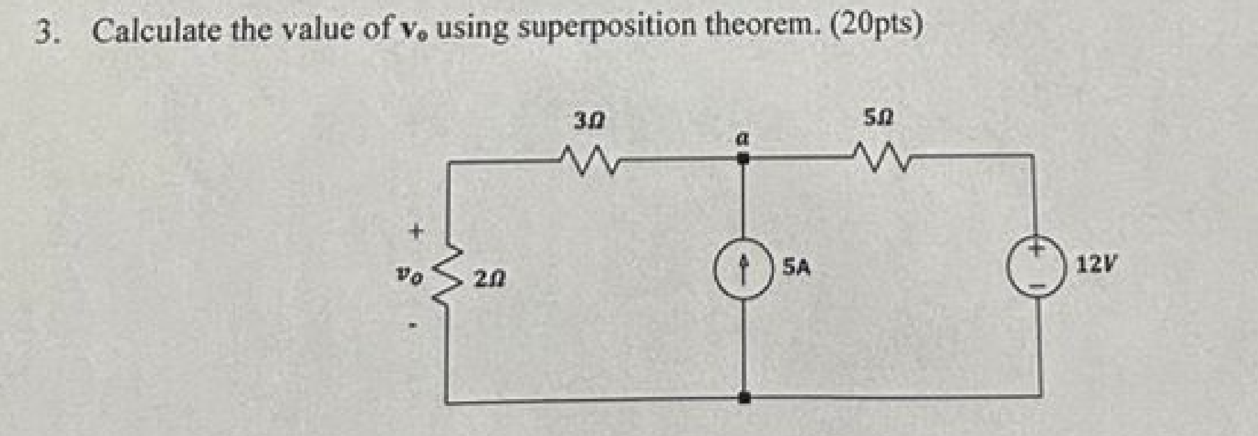 Solved 3. ﻿Calcula el valor de \( \mathbf{v}_{\mathrm{o}} \) | Chegg.com