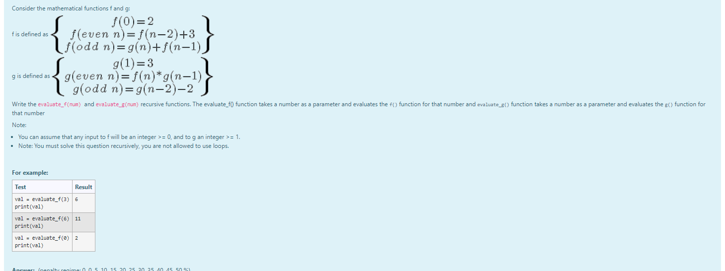 Solved Consider the mathematical functions fand g: fis | Chegg.com