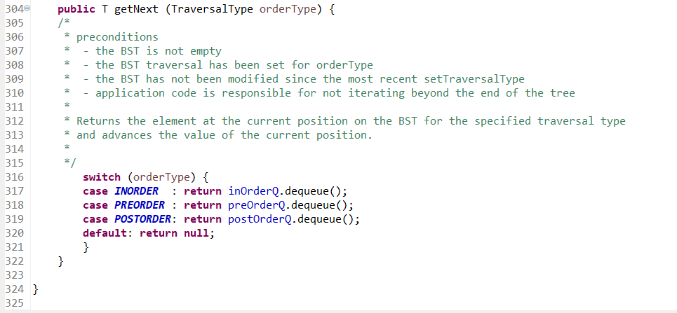 Solved Change/complete the BSTIterator.java class so that an | Chegg.com