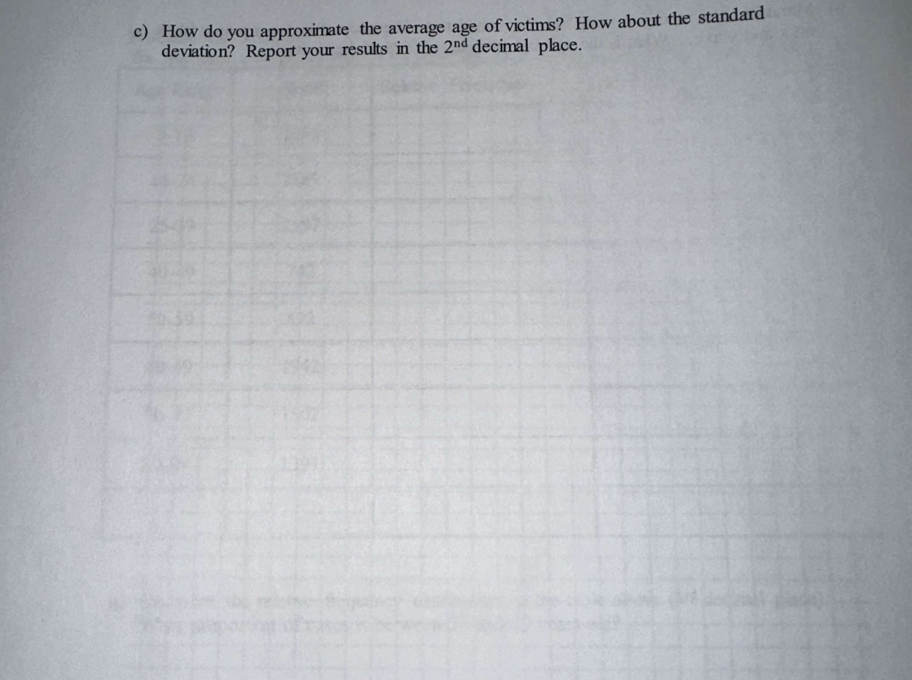 Solved b) Manually plot an Ogive using relative cumulative | Chegg.com