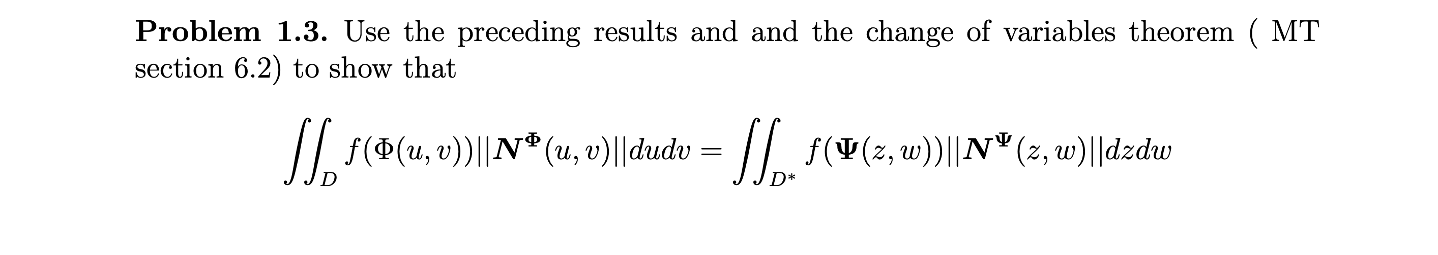 Solved Problem 1.3. Use the preceding results and and the | Chegg.com