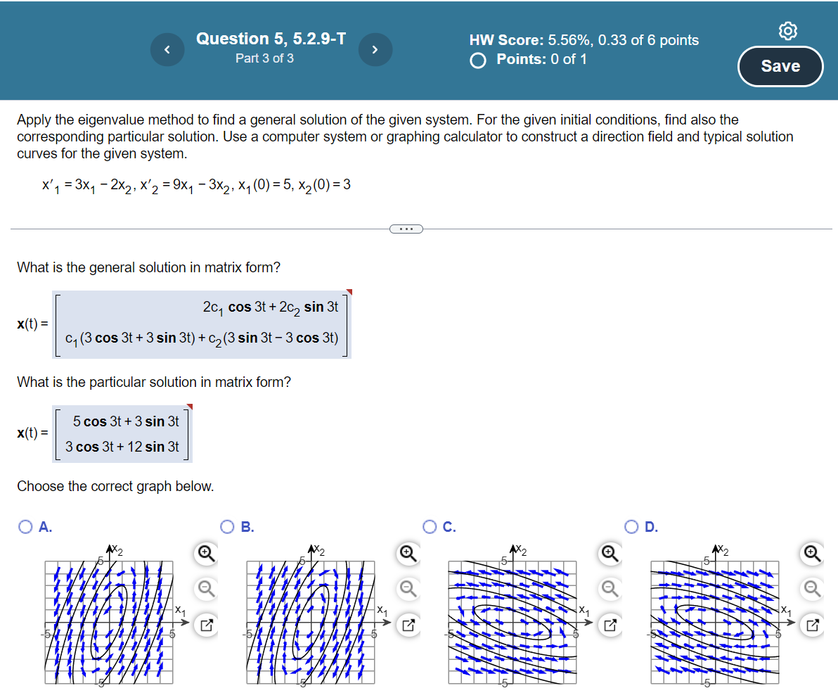 Solved Apply the eigenvalue method to find a general | Chegg.com