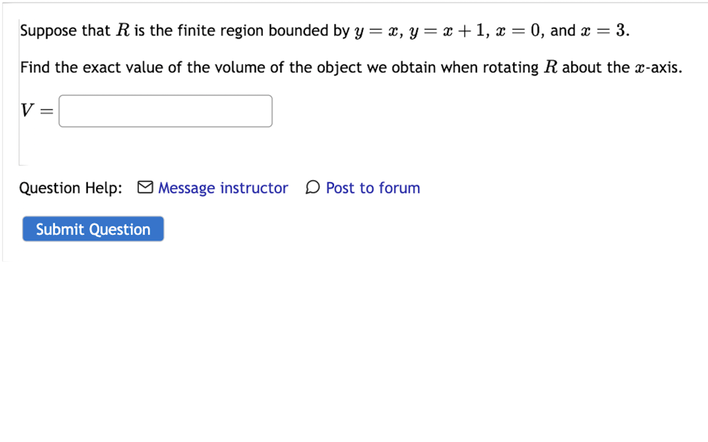 Solved Suppose that R is the finite region bounded by | Chegg.com