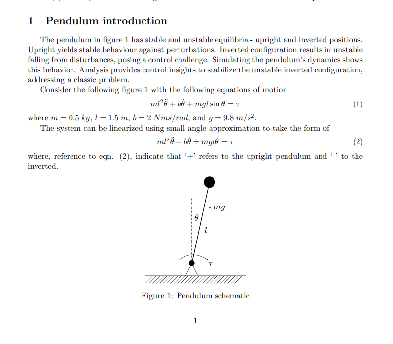 Solved Deliverables:(a) The MATLAB/SIMULINK file.(b) A | Chegg.com