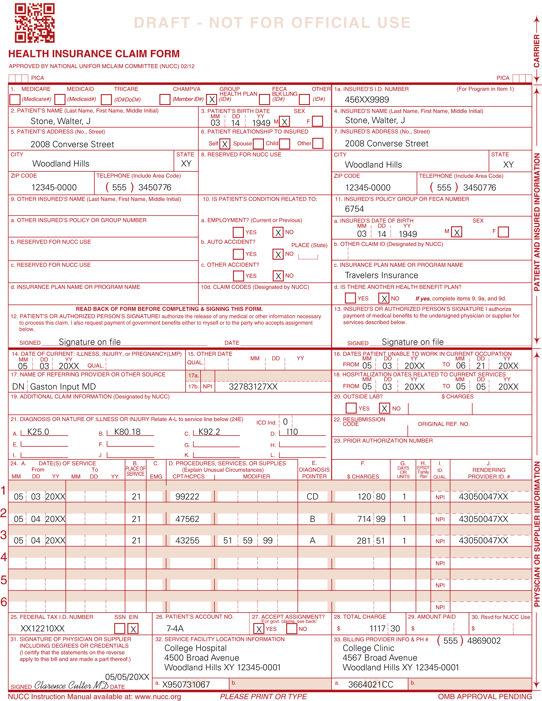 Solved Identify 9 errors on the claim form | Chegg.com