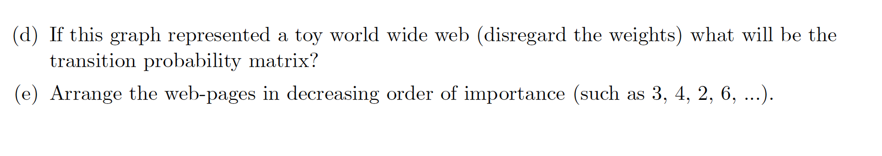 Solved (20 Points) Consider the following directed graph, G, | Chegg.com