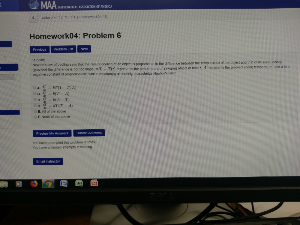 Solved MAA MATHEMATICAL ASSOCIATION OF AMERICA Kwebwork 18 | Chegg.com