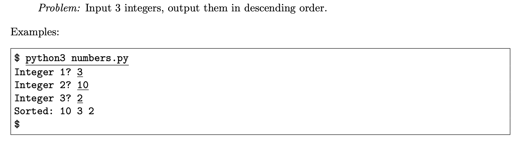 Solved Python 3 my code should look like answers in the box. | Chegg.com