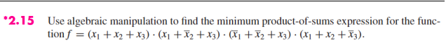Solved 15 Use algebraic manipulation to find the minimum | Chegg.com