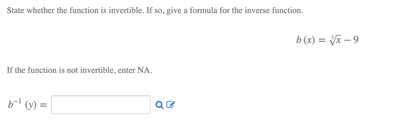 Solved State whether the function is invertible. If so, give | Chegg.com