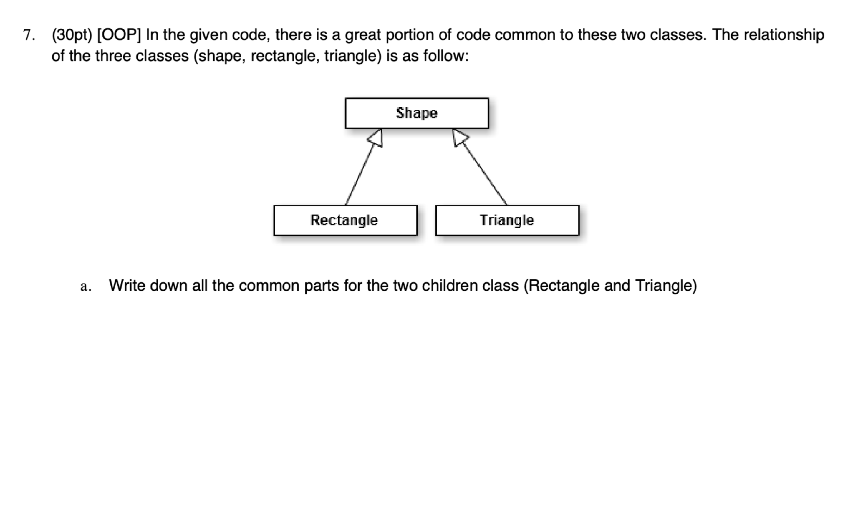 Solved (30pt) [OOP] ﻿In the given code, there is a great | Chegg.com