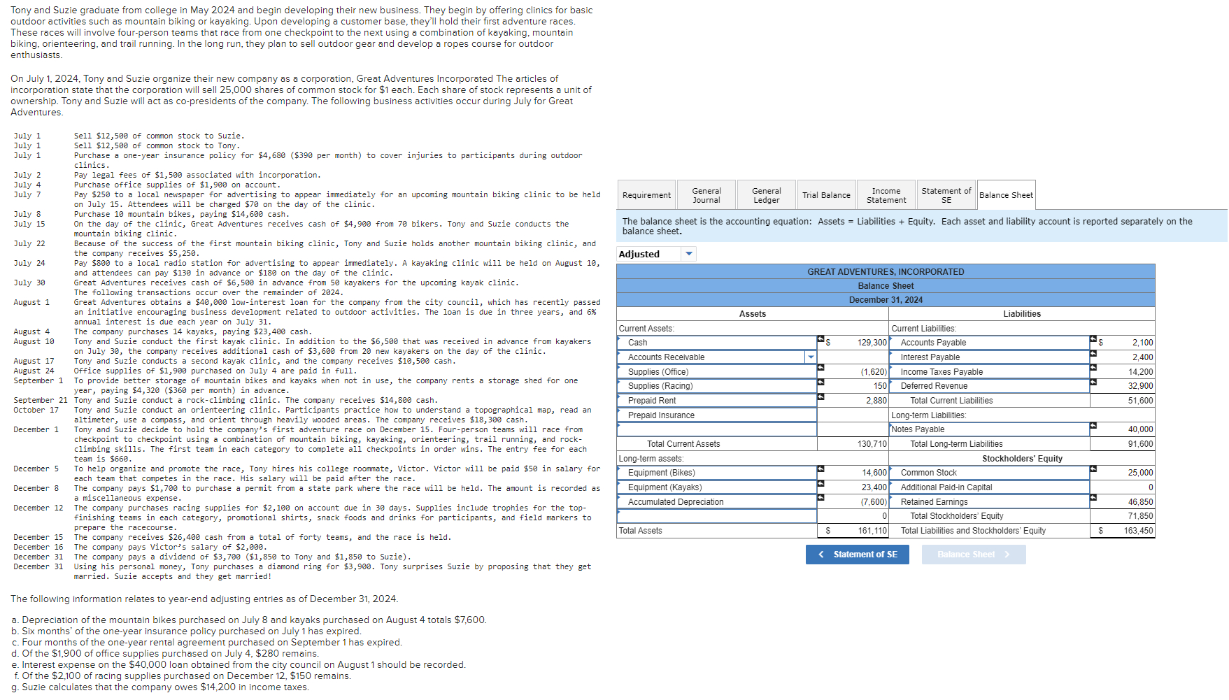 Solved 1. ﻿Record each of the transactions listed above in | Chegg.com