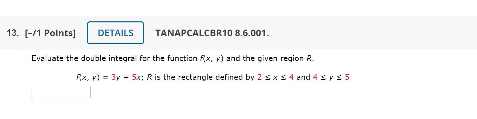 Solved Evaluate the double integral for the function f(x,y) | Chegg.com