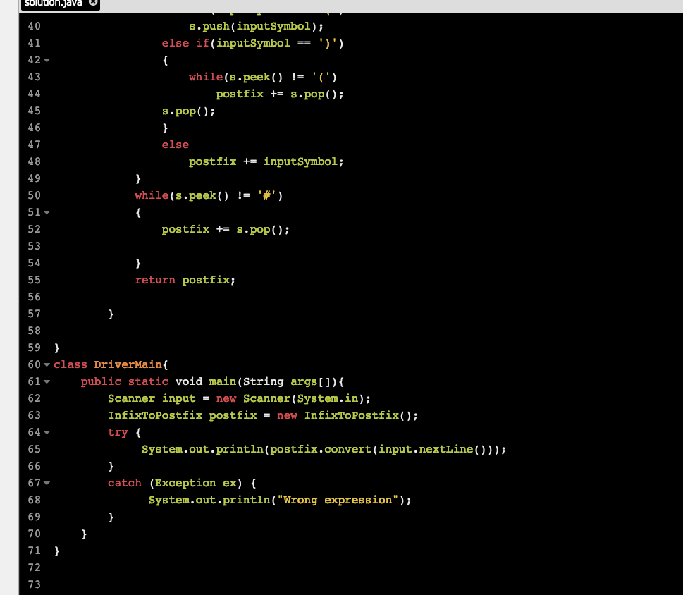 Solved Program in JAVA, my program compiles correctly, but | Chegg.com