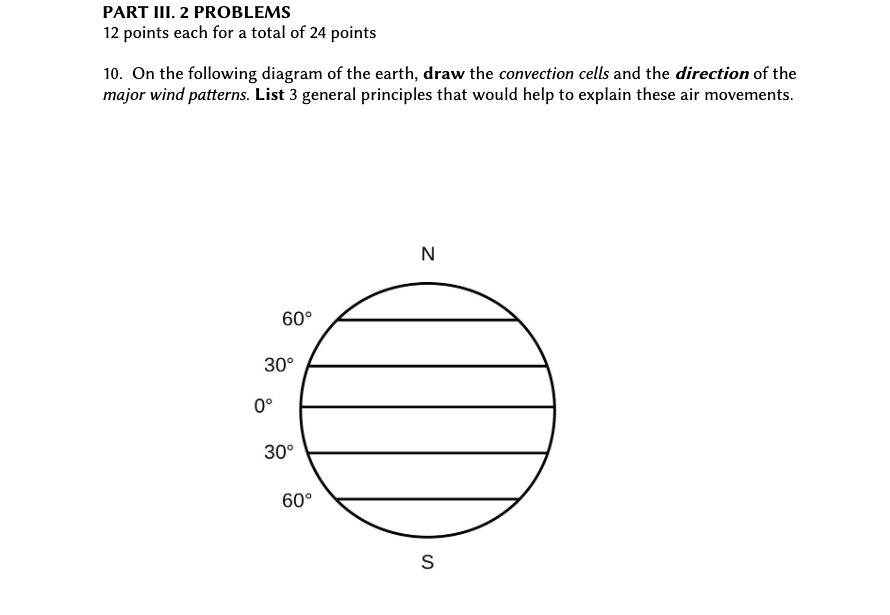 Solved PART III. 2 PROBLEMS 12 points each for a total of 24 | Chegg.com